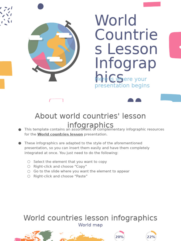 World Countries Lesson Infographics | PDF