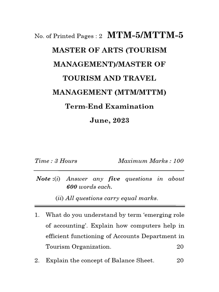 MTM 5 MTTM 5 | PDF