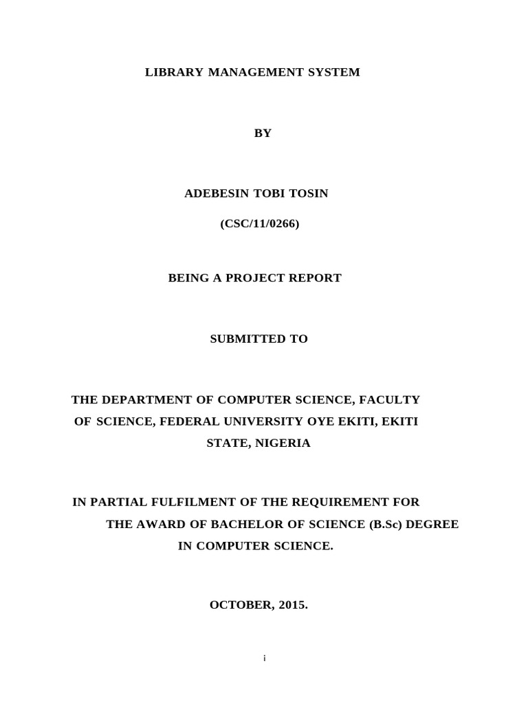 Library Management System | PDF