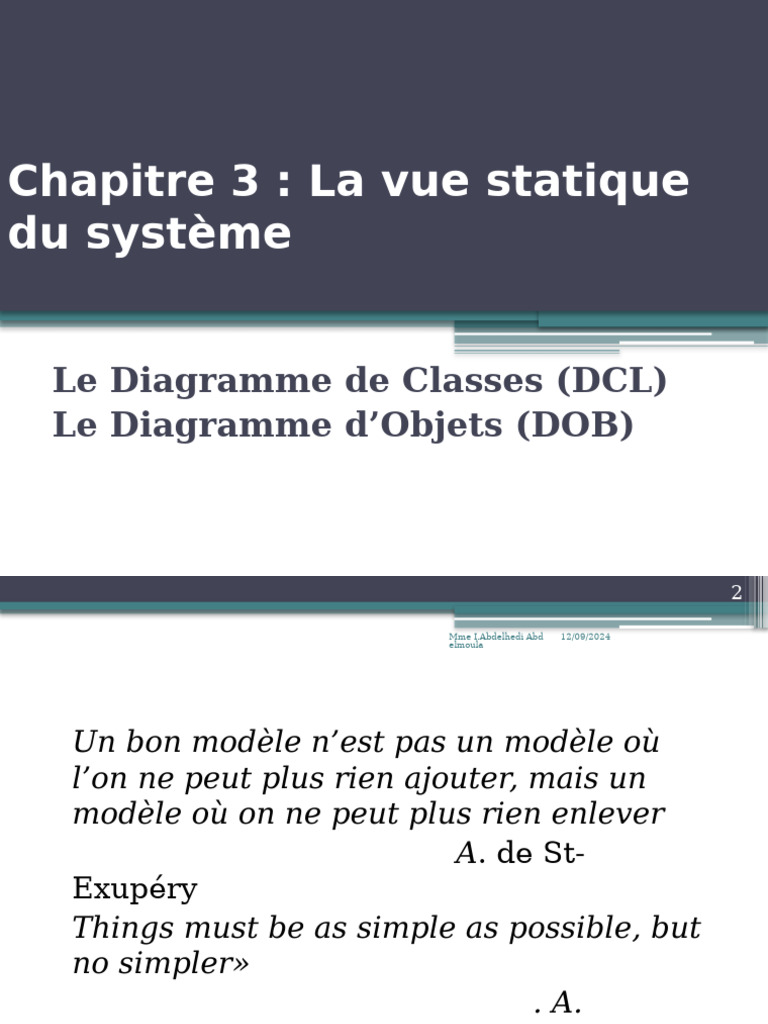 Chapitre 3 UML | PDF | Classe (informatique) | Interface (Informatique)