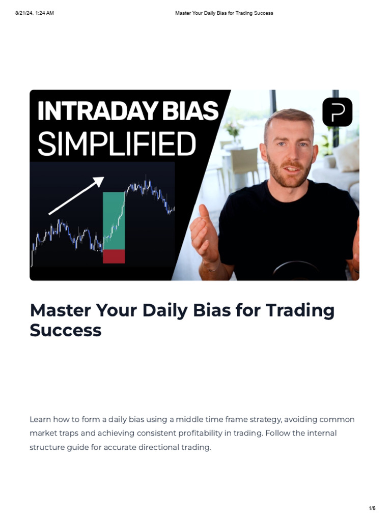 Mastering Daily Bias in Trading | PDF | Market Trend | Bias