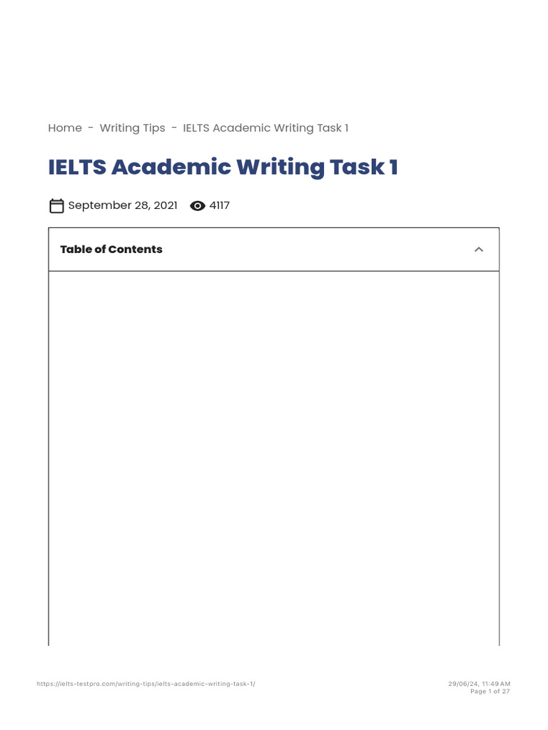 IELTS Academic Writing Task 1 | PDF