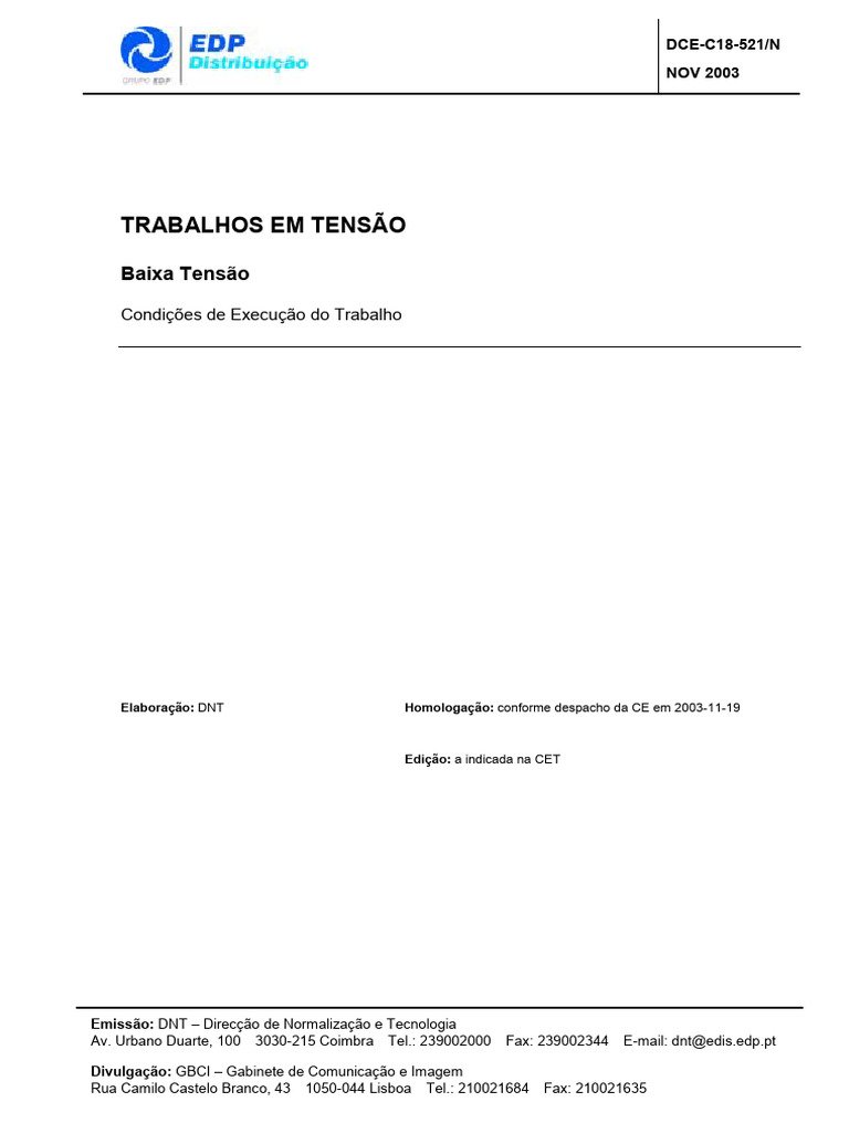 DCE C18 521N BTPB PDF | PDF