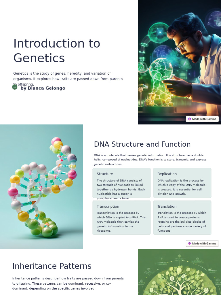 Introduction To Genetics | PDF