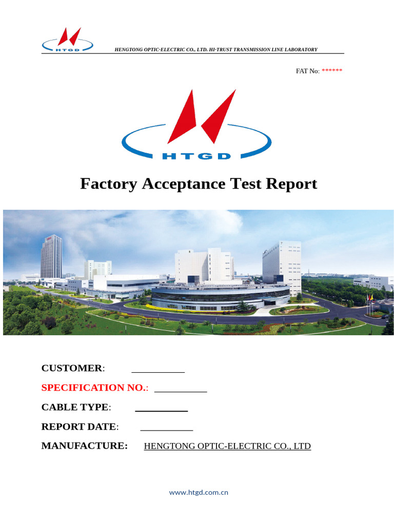 FAT Report (Version B Detailed Version) | PDF