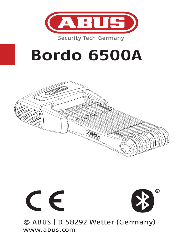Abus Bordo 6500A SmartX Candado | PDF