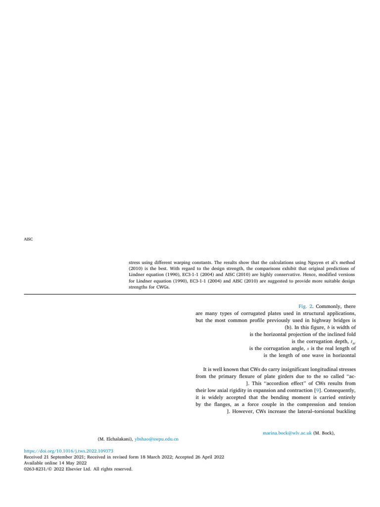 Marina - Bock@wlv - Ac.uk Ybshao@swpu - Edu.cn | PDF