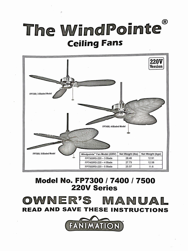 Fanimation Ventilador Terraza | PDF