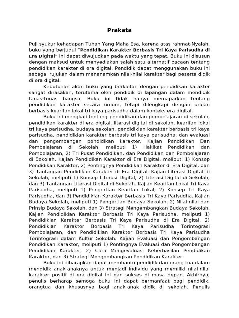 Prakata Dan Sinopsis 2 | PDF
