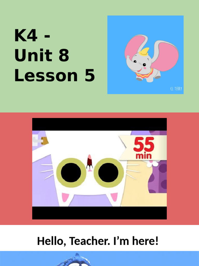 K4 Unit 8 Lesson 5 Activities Guide | PDF