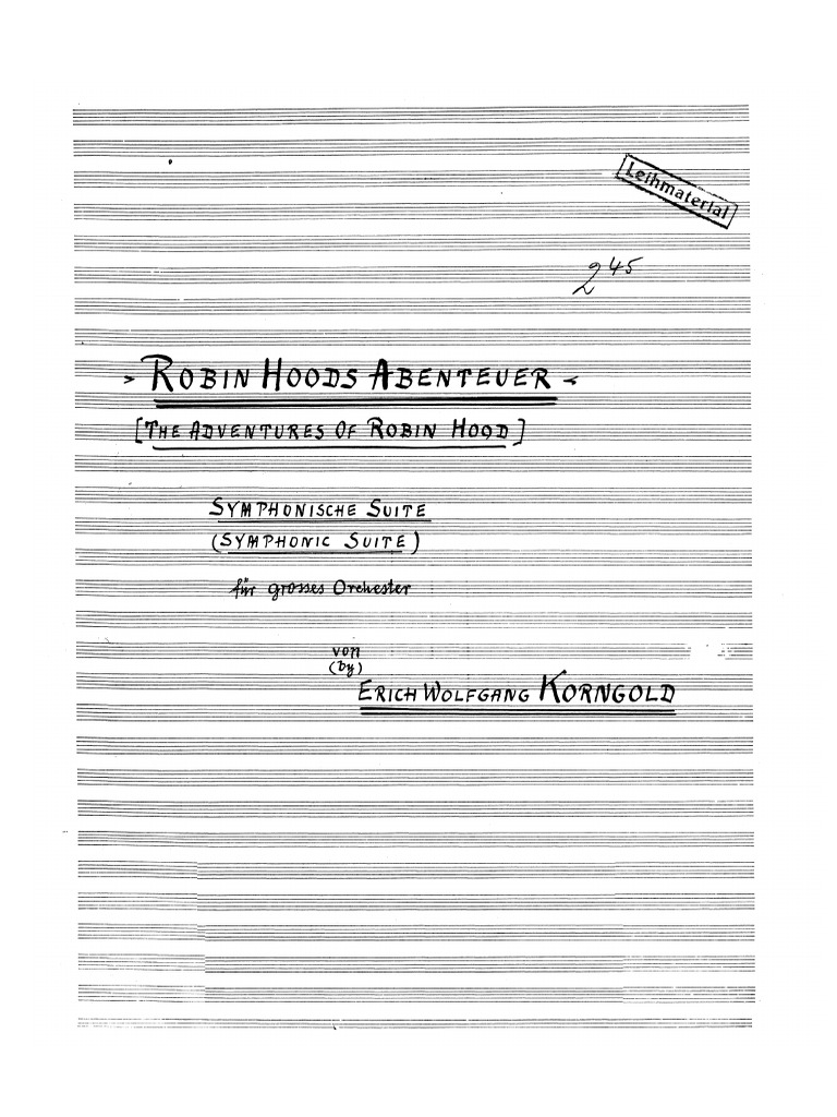 IMSLP592214-PMLP198308-The Adventures of Robin Hood | PDF