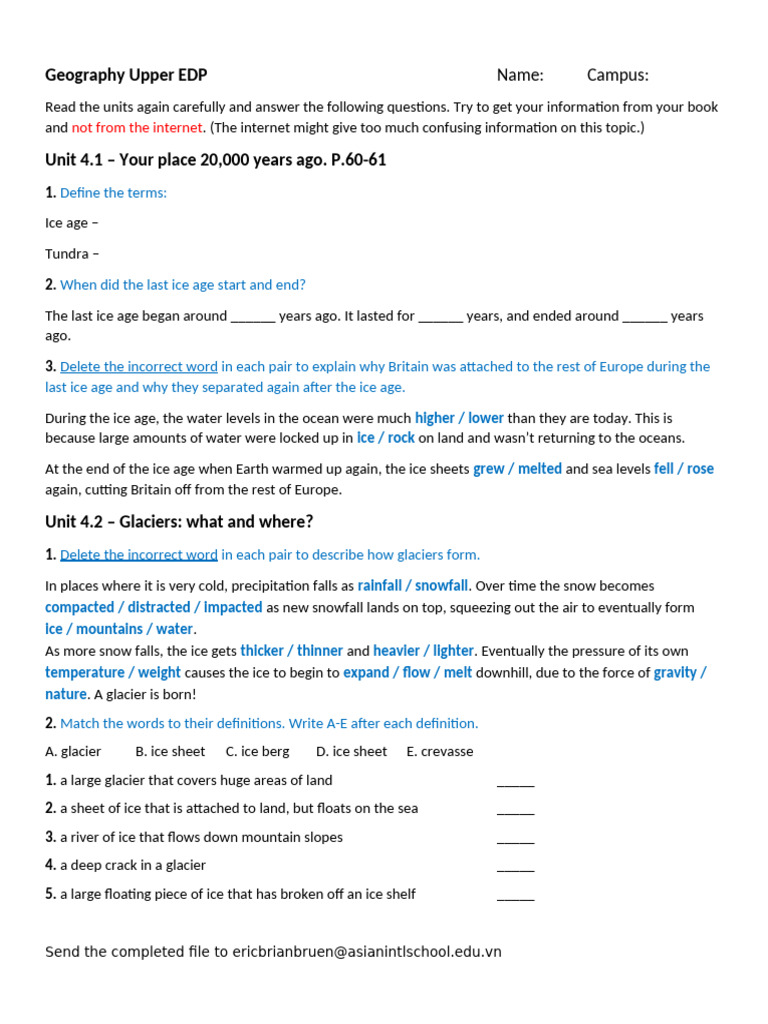EDP Geo Worksheet 4.1-4.2 | PDF