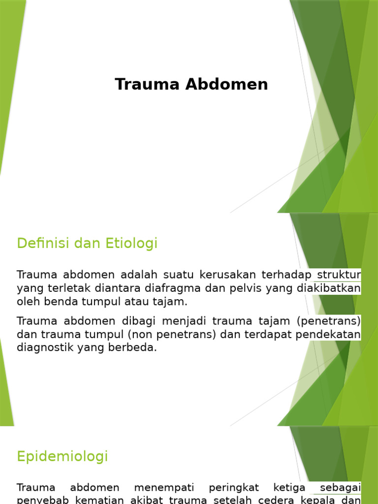 Trauma Abdomen | PDF