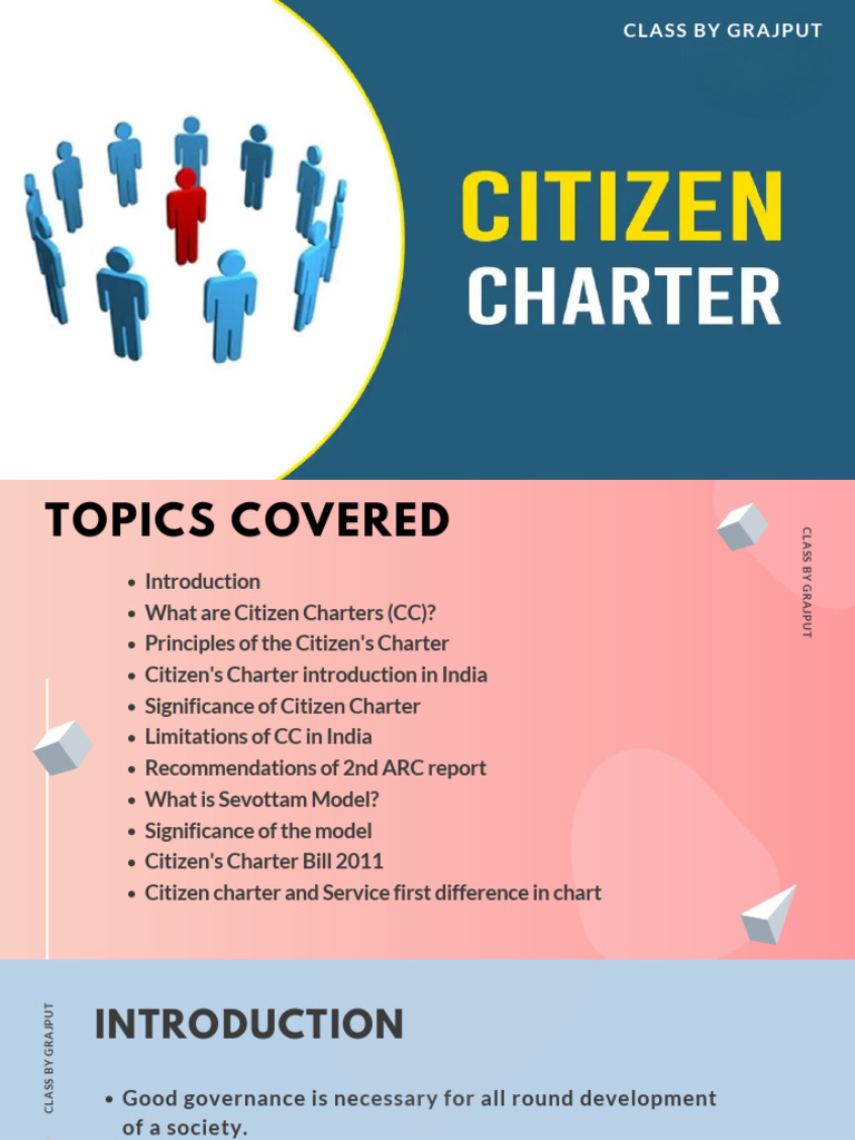 Citizen Charter PPT | PDF