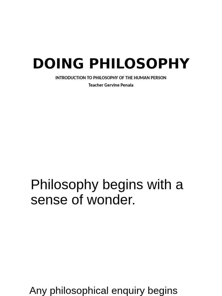 1.DOING Philosophy | PDF