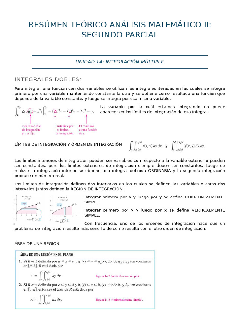 resumen teórico 2do parcial analisis mat ii | PDF