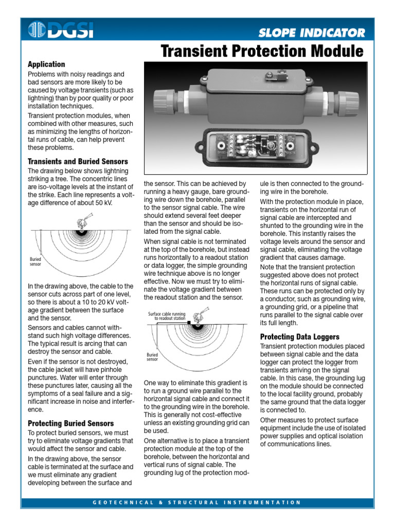 Transient Protection Datasheet DGSI 2023 | PDF