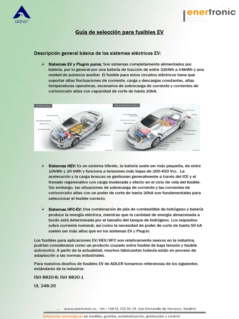Enertronic_Adler_Guía-de-selección-para-fusibles-EV | PDF