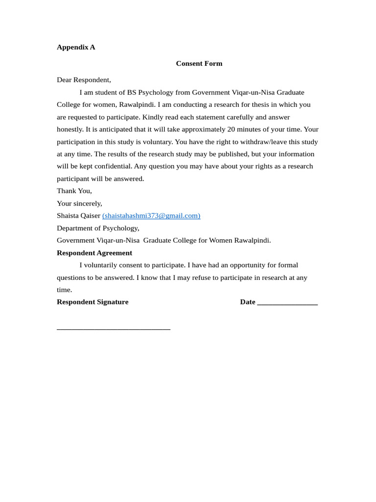 Appendix A.docx ARIS, DRIS | PDF