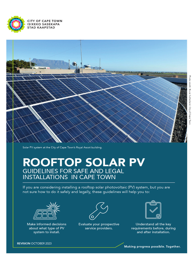 Sa 2023 Rooftop Solar Pv Installation Guidelines | PDF