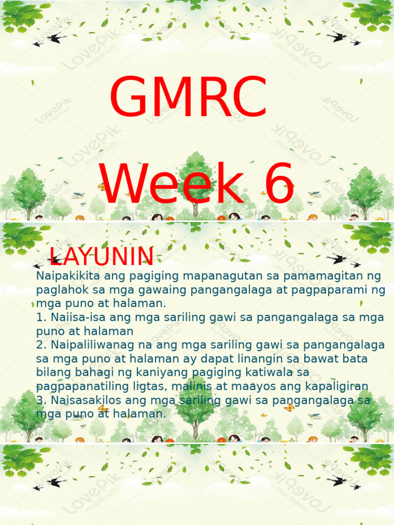 GMRC Week 6 | PDF