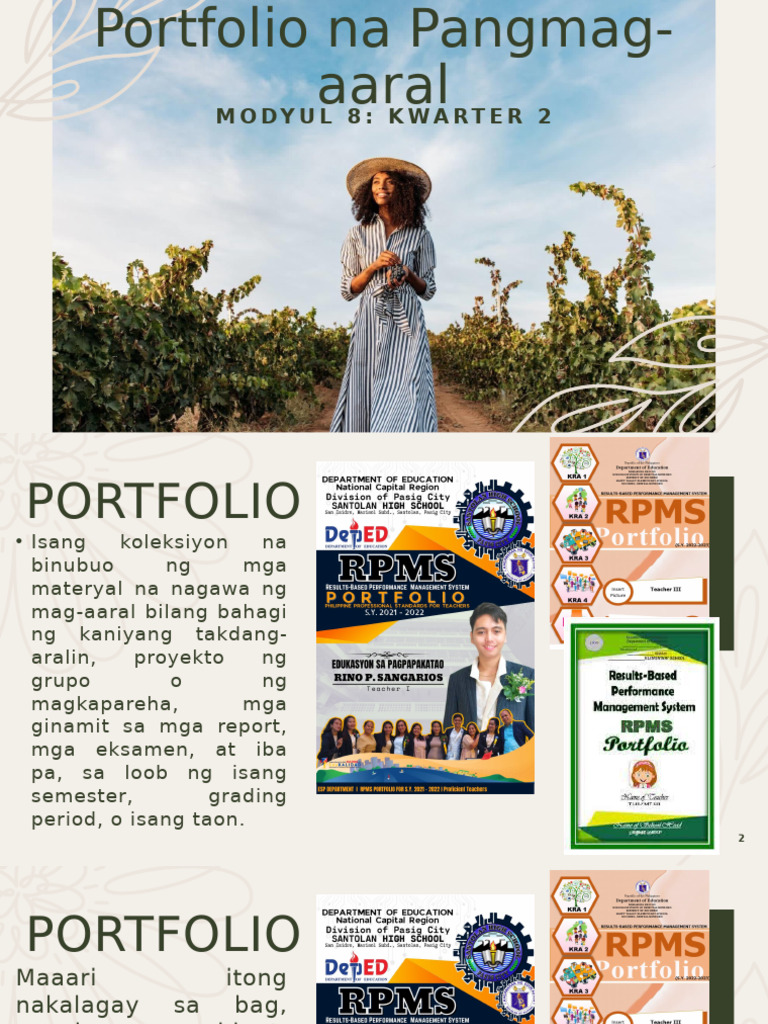 Portfolio Na Pangmag-Aaral | PDF