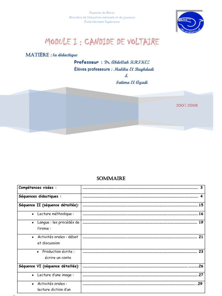 Candide 1 | PDF