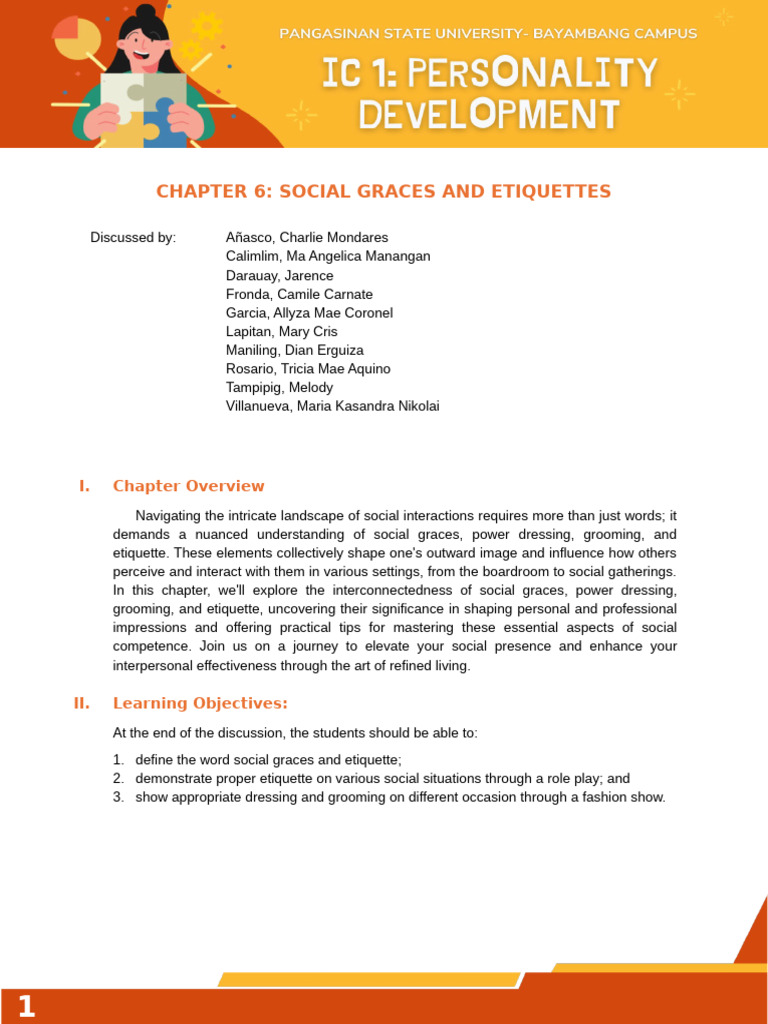 Chapter-6-Social-Graces-and-Etiquettes | PDF