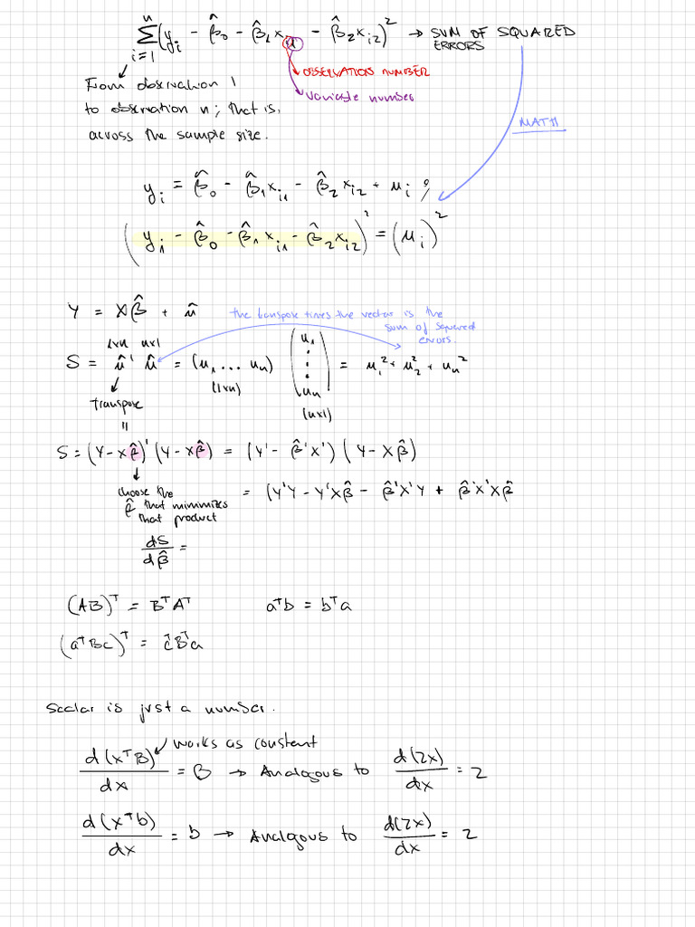 Econometrics Notes | PDF