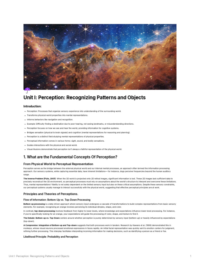 Perception Notes | PDF
