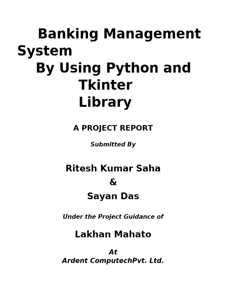 sample_project_report | PDF