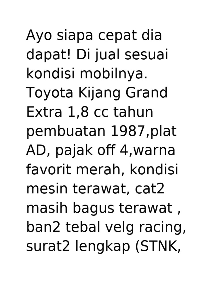 Ayo Siapa Cepat Dia Dapat | PDF