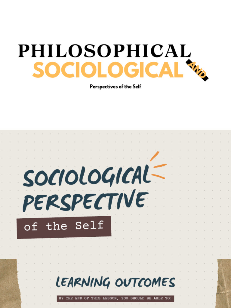 UTS2 - Sociological Perspective of The Self | PDF