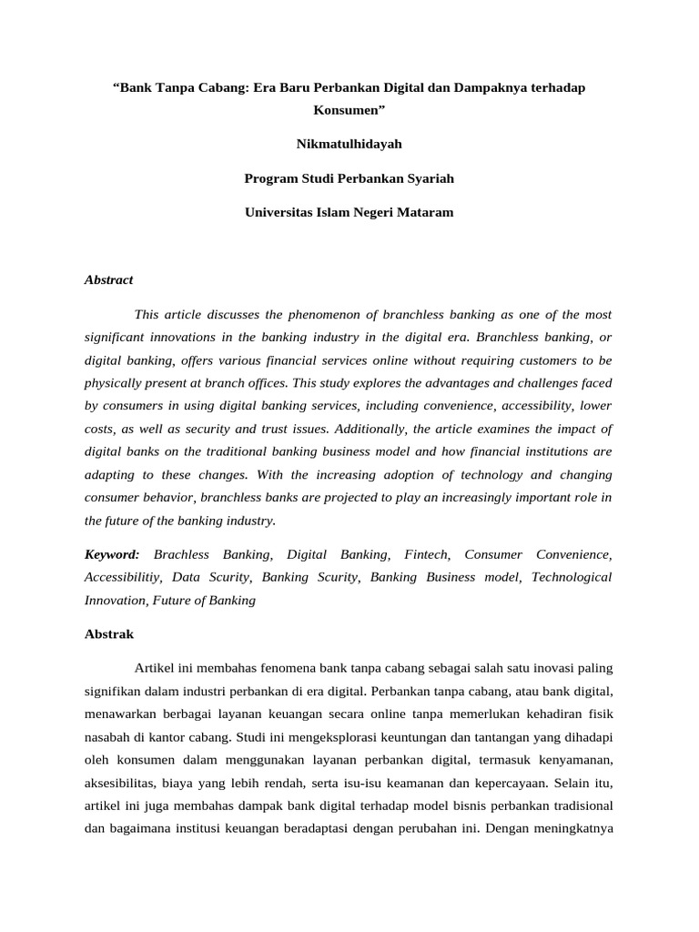 Artikel Nikmatulhidayah 057 | PDF