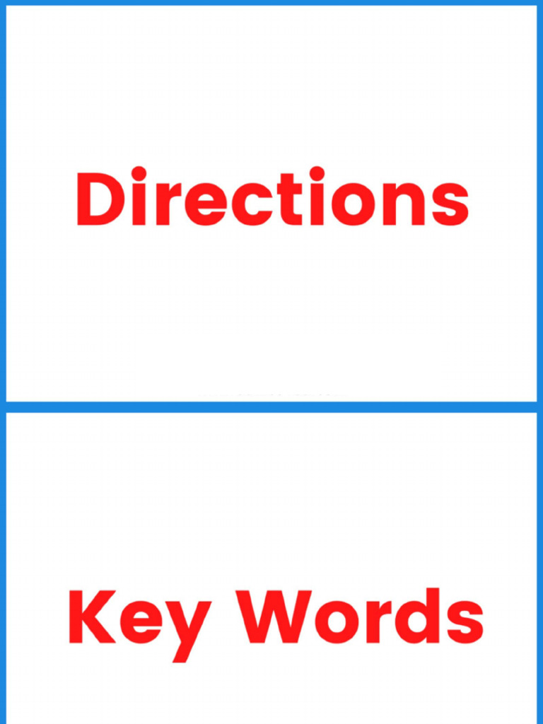 Giving Directions | PDF