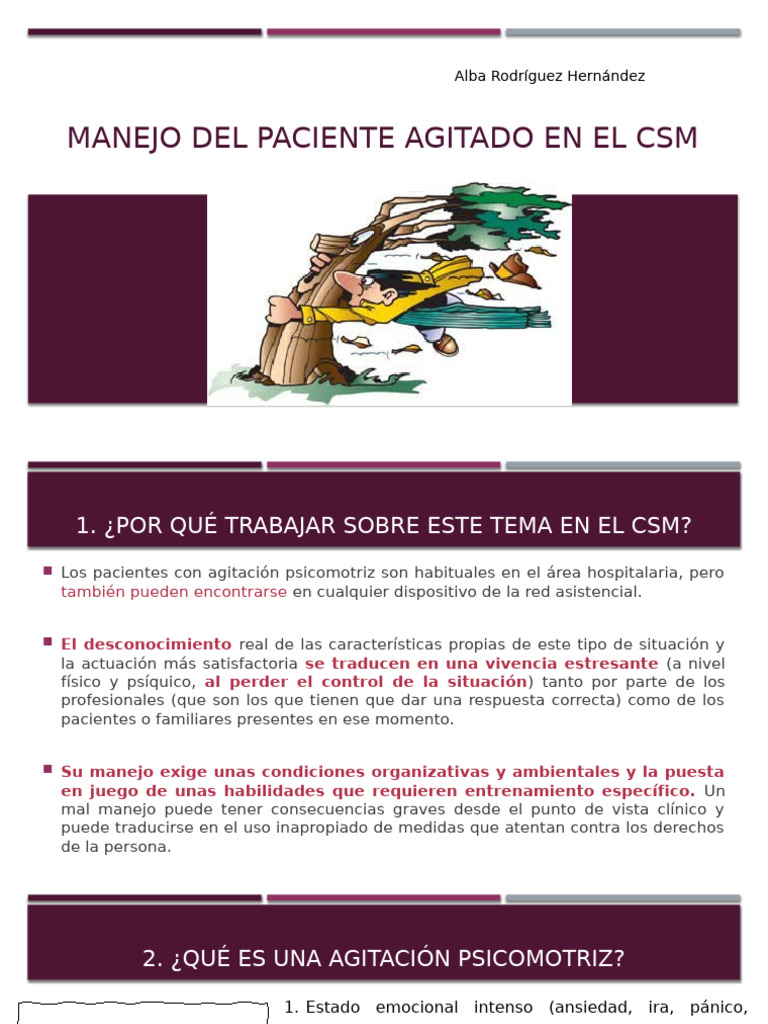 manejo del paciente agitado | PDF