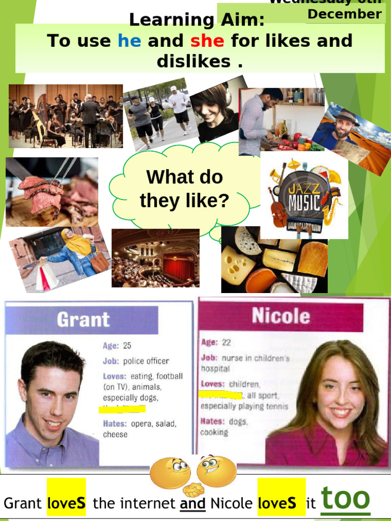 Teaching Likes and Dislikes in English | PDF | Psycholinguistics | Learning