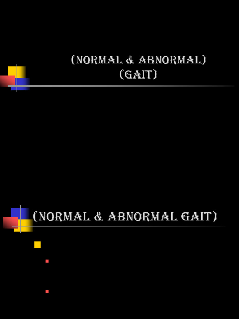 Lecture 2 (GAIT) | PDF