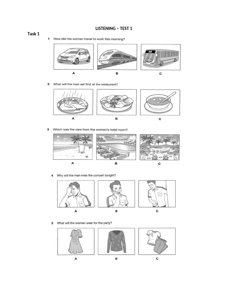 Listening A2-B1 | PDF