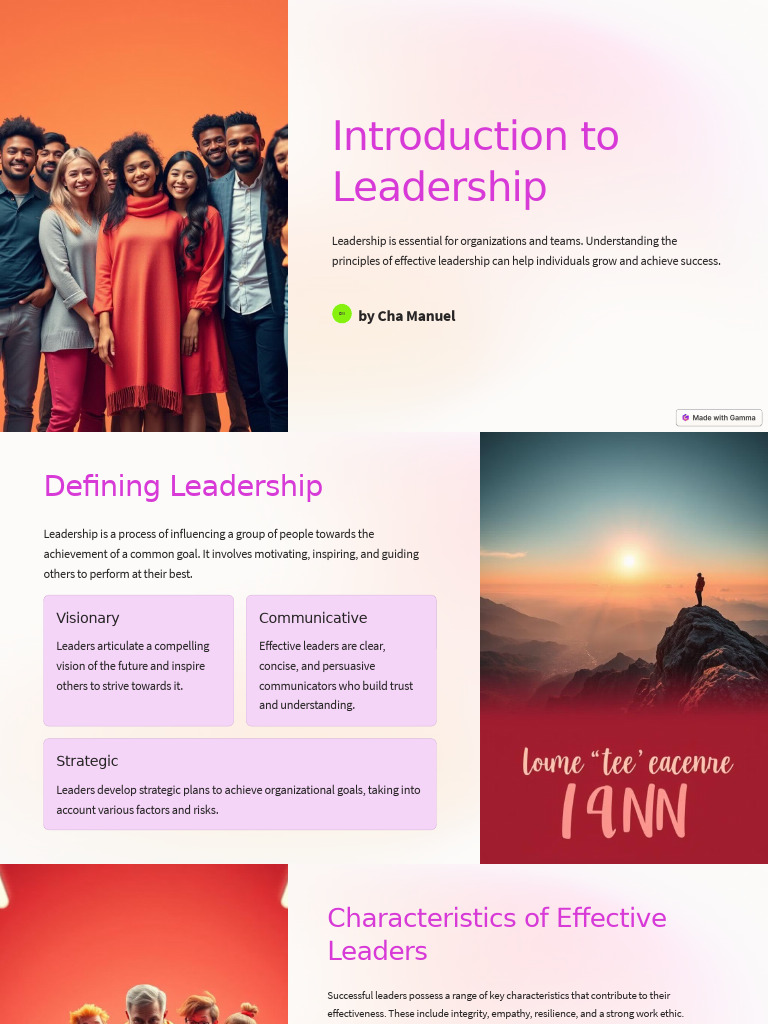 Introduction to Leadership | PDF