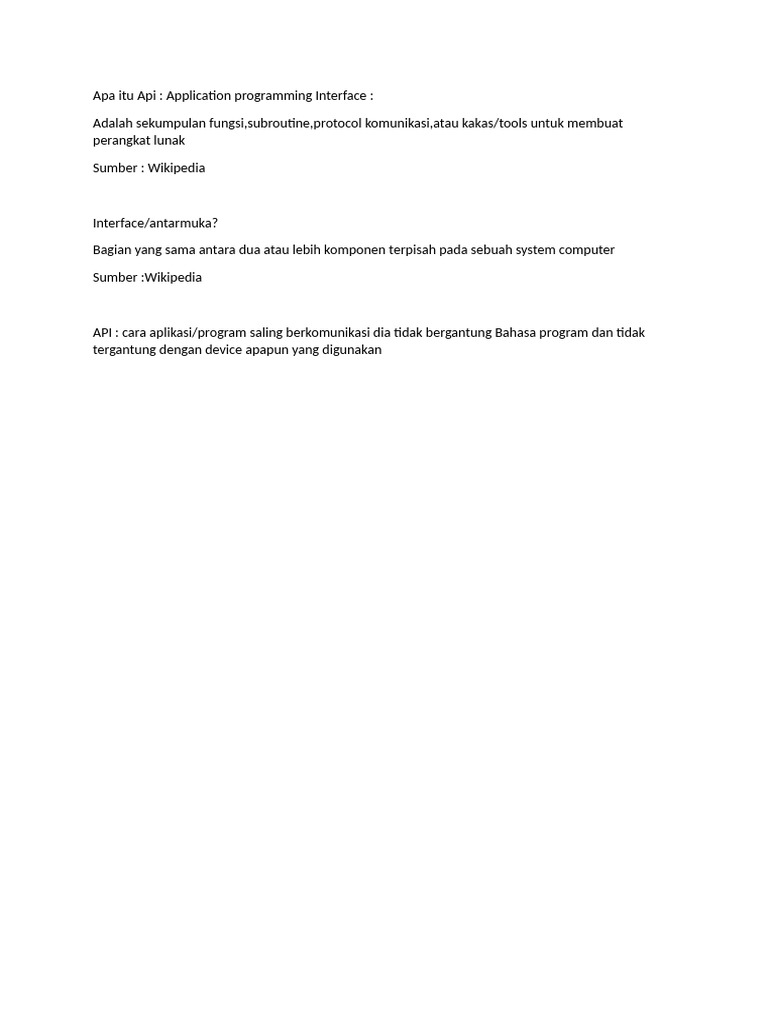 Apa Itu Api | PDF