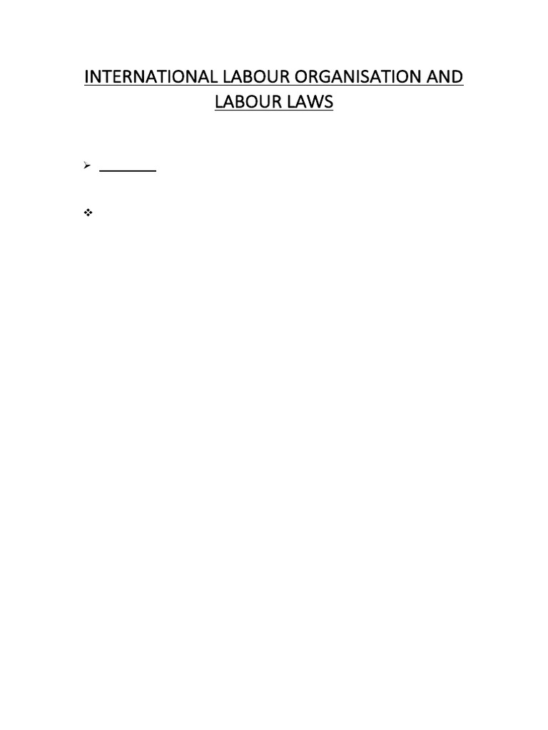 Compiled Study Material Ilo | PDF