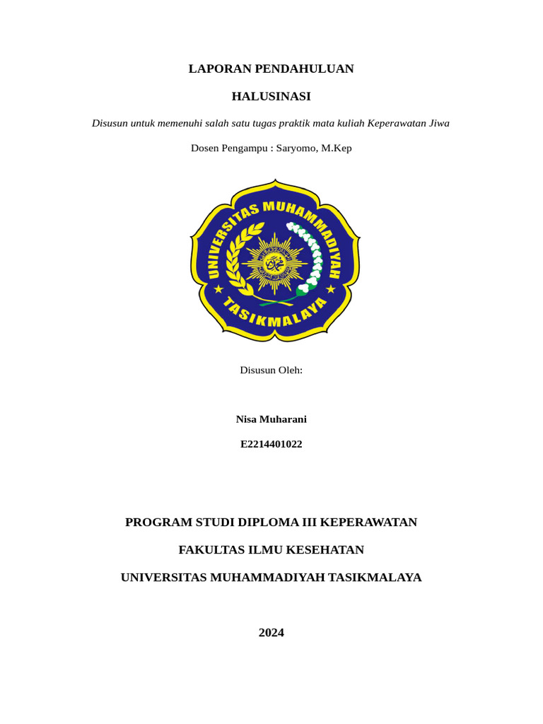 LP Halusinasi - Nisa 2B | PDF