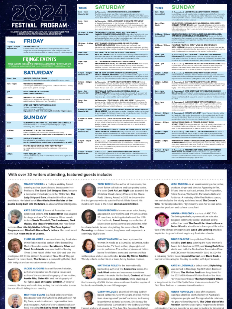 BRWF 2024 Program | PDF