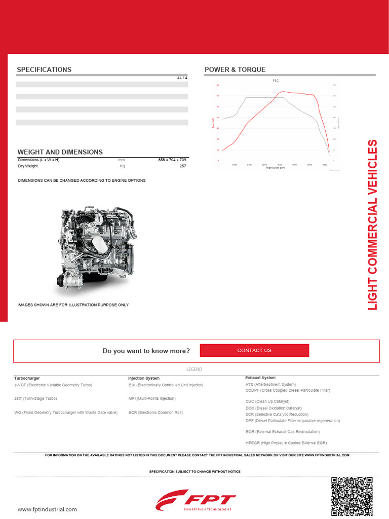 LCV F1C 96 KW (130 HP) at 2620 RPM | PDF