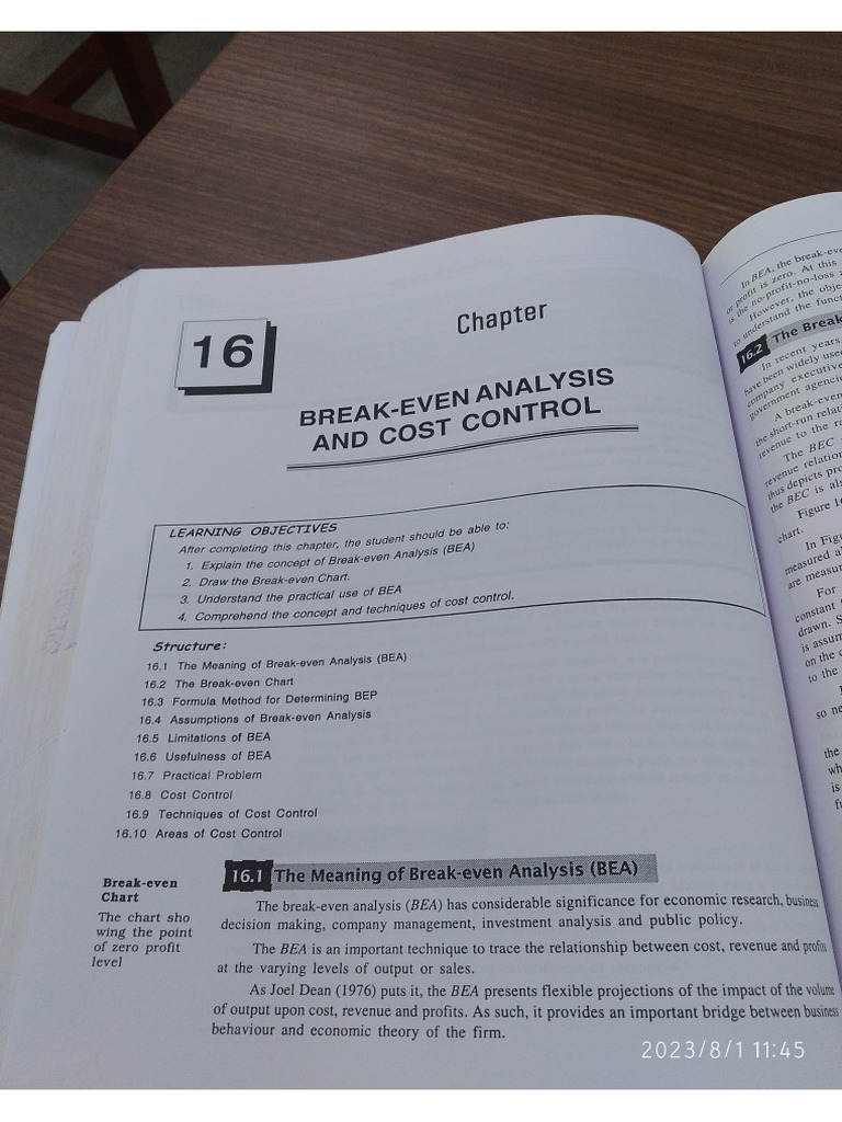 Break Even Analysis | PDF