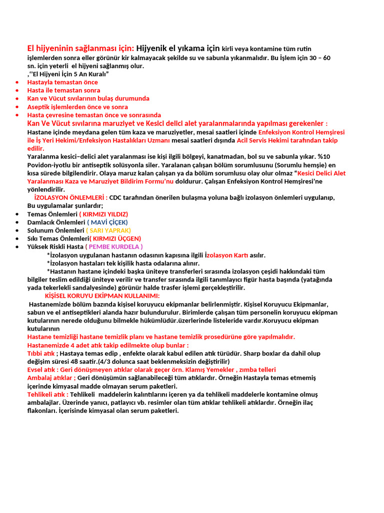 Enfeksi̇yon Hap Bi̇lgi̇ler | PDF