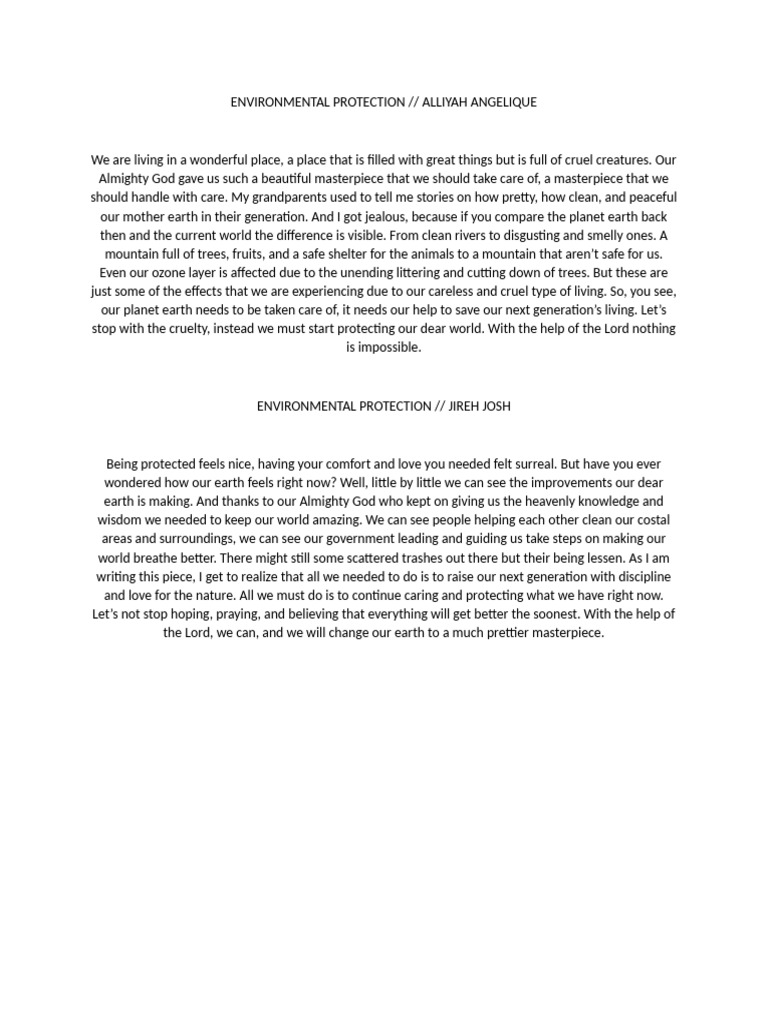 Environmental Protection | PDF