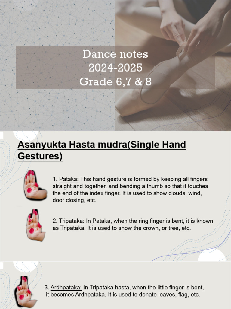 Dance Notes For Grades 6,7 & 8 | PDF