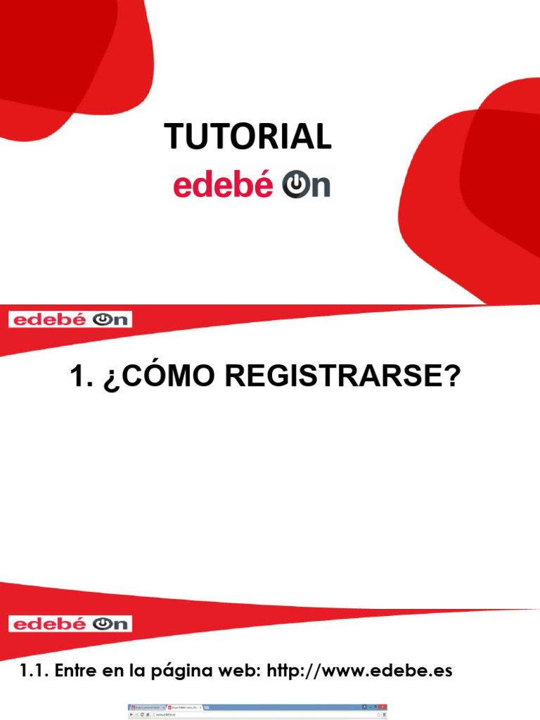 TUTORIAL Edebeon Perfil Alumno | PDF